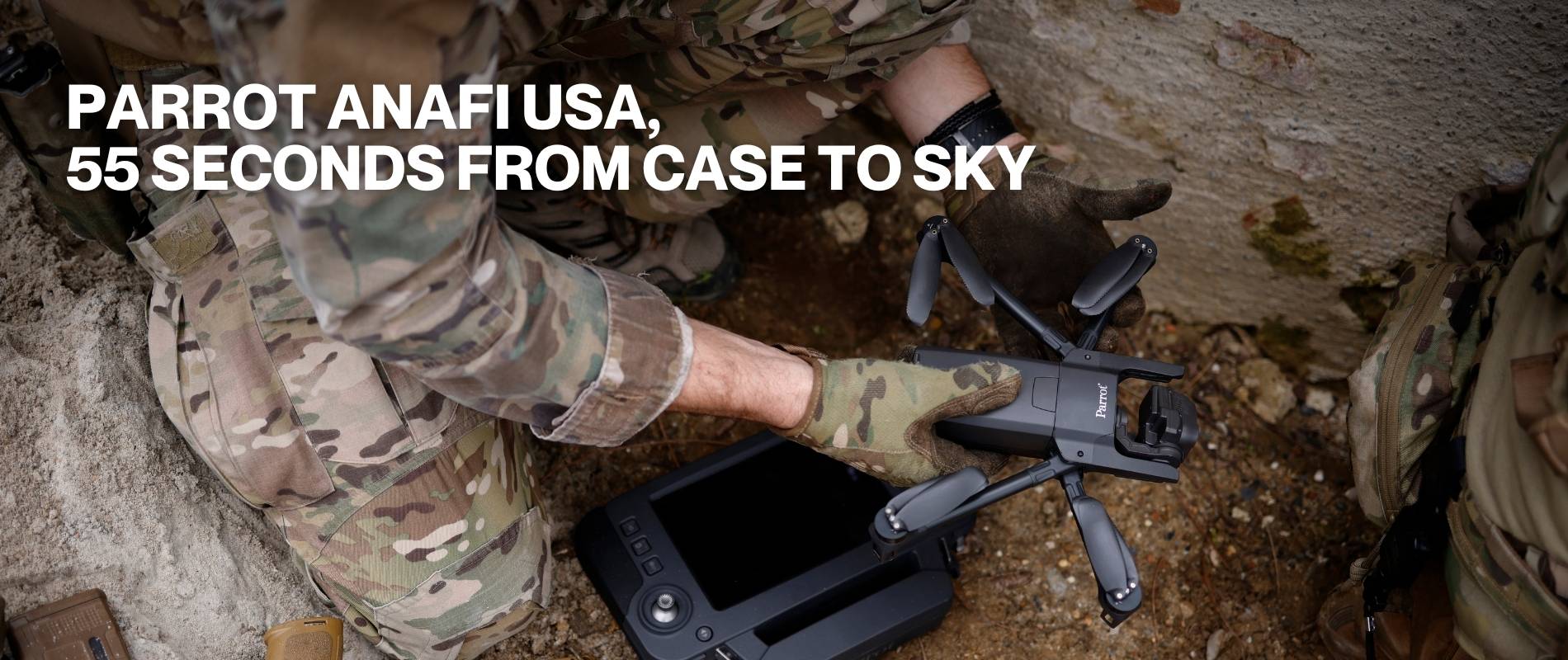 ANAFI USA, 55 secondes from case to sky | Parrot